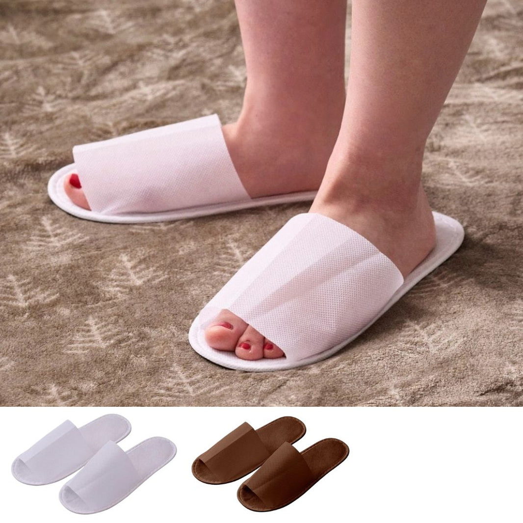 Buy Easy-Wear Disposable Paper Slippers SP, 30 Pairs (2 Colours ...